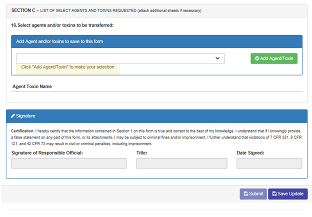 APHIS/CDC Form 2 Quick Reference Guide: Section 1 – Recipient | Federal ...