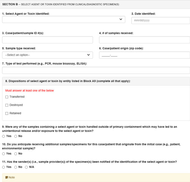 APHIS/CDC Form 4A Quick Reference Guide: Immediate Notifications ...